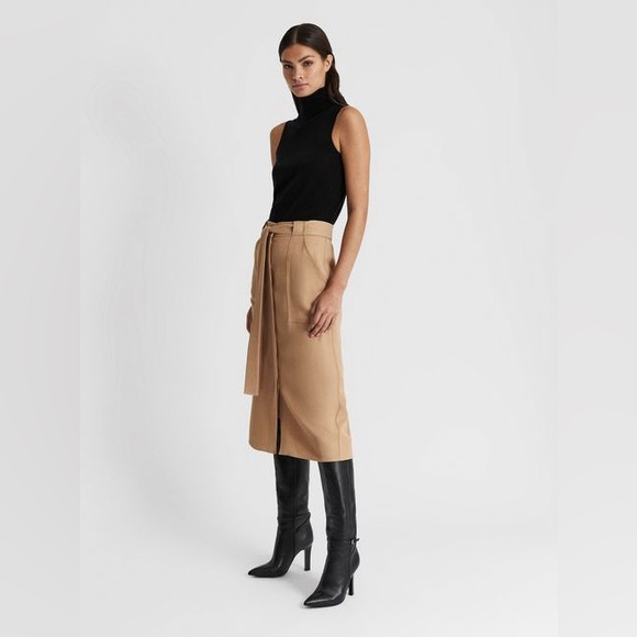 Reiss | Shoes | New Reiss Caitlin Leather Knee High Pointed Toe Boots ...